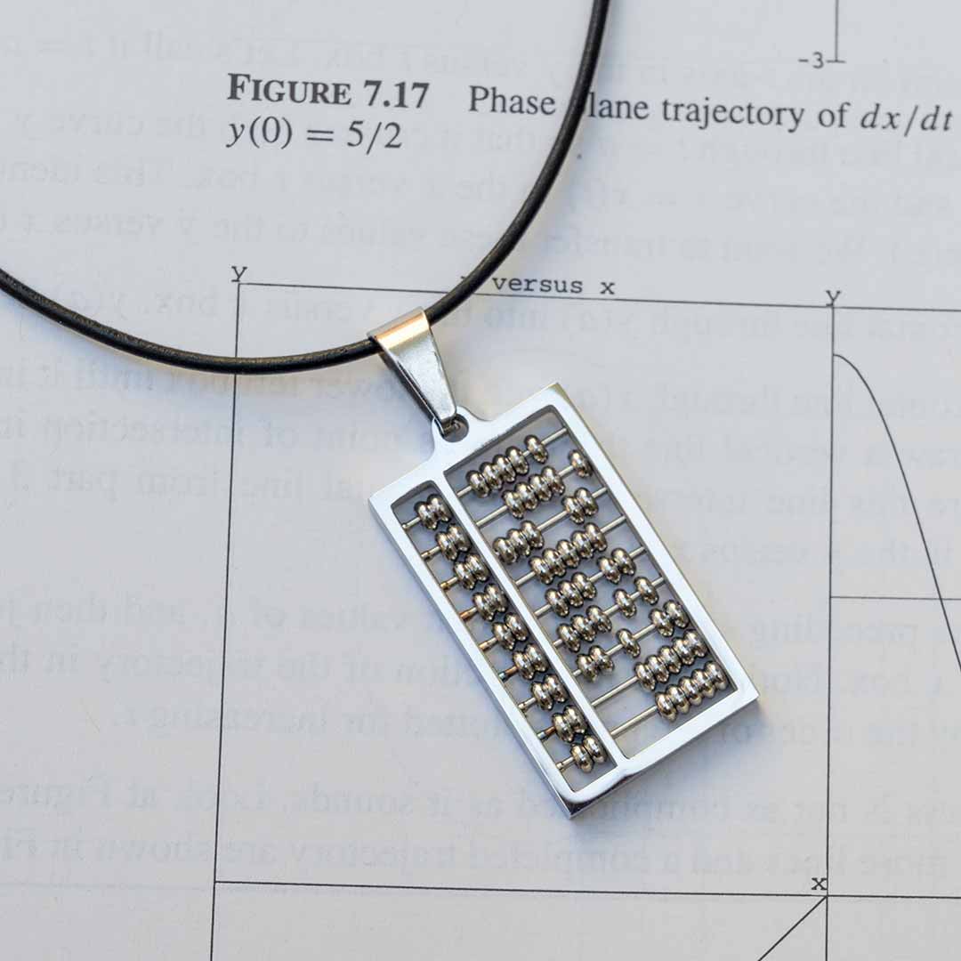 Abacus Necklace - Math Jewelry | Boutique Academia