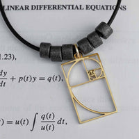 Fibonacci Necklace - Unique Science Jewelry - Boutique Academia
