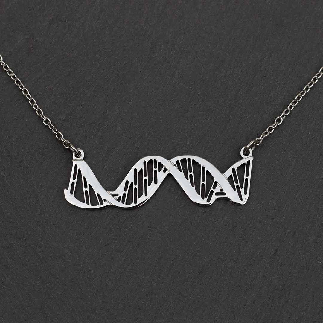 DNA Necklace - Horizontal Double Helix | Boutique Academia