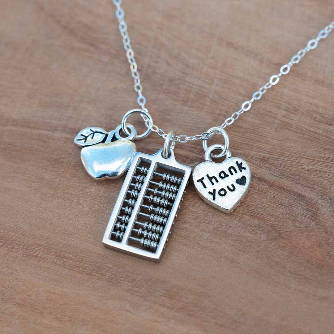 Math Teacher Necklace - Boutique Academia